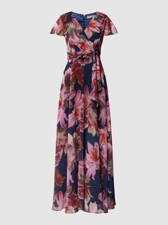 Christian Berg Cocktail Abendkleid mit Bindeg&uuml;rtel