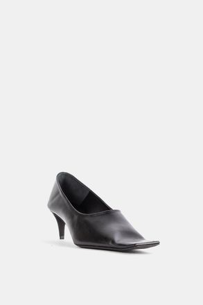 Khaite Womens Escarpins Marlene Pump 50 En Cuir Noir Black Pumps High Heel Shoes