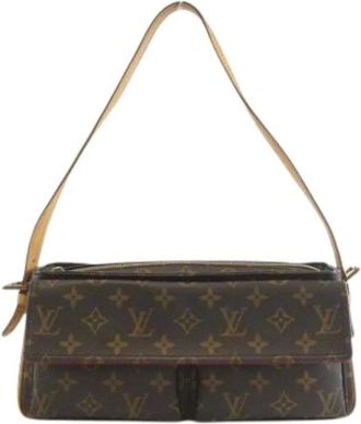 Louis Vuitton Sac bandouli&egrave;re Pre-owned en toile - Femme - Pre-owned - Brun - Taille: ONE Size