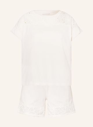 Schiesser Shorty-Schlafanzug Casual Nightwear weiss