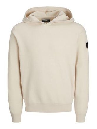 Jack & Jones Jcoaero Knit Hood Sn Pull en Tricot, Beige Clair, S Homme
