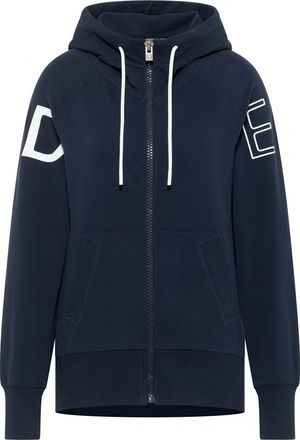 Elbsand Kinea Damen Sweatjacke, Zip-Jacke mit Kapuze, schmal geschnitten