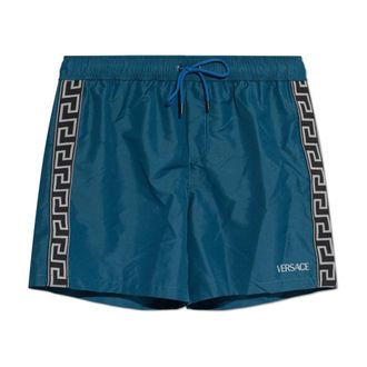 Versace Jacquard Swim Boardshorts - - Swimwear - Herren - Blau - L