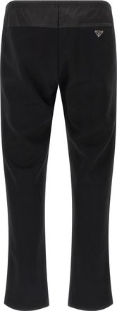 Prada Cotton-Blend Drawstring Joggers - Black