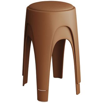 Generic 18.9Zoll stapelbare St&uuml;hle mit gepolsterten Sitzen, Runde Nesting Plastik f&uuml;r Flexible Klassenzimmer, Familie Versammlung, Langlebige R&uuml;ckenlose, Bunt