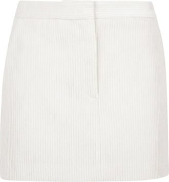 ottod'Ame Femme, Jupes, Beige, Taille: 38 FR Gonna corta in velluto a coste