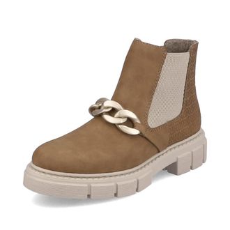 Rieker Damen Chelsea Boots M3873, Frauen Stiefeletten,uebergangsschuhe,uebergangsstiefel,Schlupfstiefel,Winterstiefeletten,braun (24),40 EU / 6.5 UK