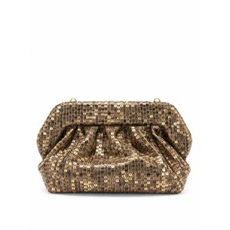 Themoir&egrave; Pochette Gea Strass - Femme - Sacs - Jaune - Taille: ONE Size