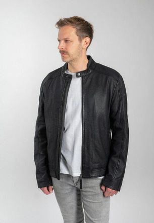 Mauritius Lederjacke MMDeplu mit Bikerkragen