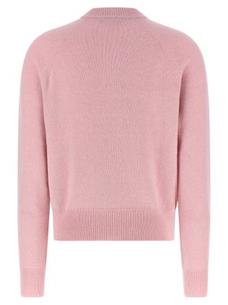Balmain Cashmere Blend with Lion Head Buttons Sweater - Pink