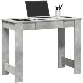 vidaXL Schreibtisch Betongrau 100x45x75 cm Holzwerkstoff Vidaxl
