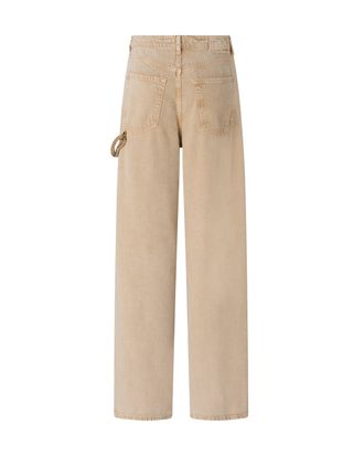 Pinko Womens Jeans Lauryn Loose Beige Outer Fabric: Lyocell