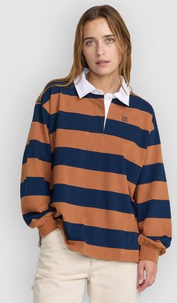 Rvca Academy Rugby Sweater brown sugar