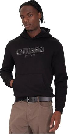 Guess Herren, Sweatshirts & Hoodies, Schwarzk, 2XLGr&ouml;&szlig;e