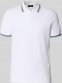 Mc Neal Slim Fit Poloshirt mit Kontraststreifen und Rei&szlig;verschluss
