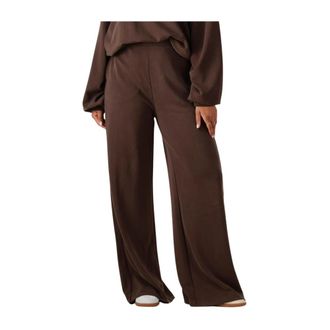 Nukus Wide Hosen - - Trousers - Damen - Braun - M
