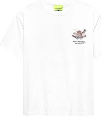 New Amsterdam Surf Association Homme, Tops, Blanc, Taille: XL Tropical Tee