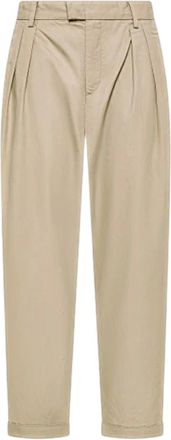 Sun 68 Femme, Pantalons, Beige, Taille: 40 FR Tapered Pantalons