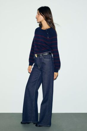 Gerard Darel Pull &agrave; rayures en laine - RENY - Marine