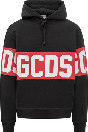 GCDS Gcds, Homme, Sweatshirts et sweats &agrave; capuche, Noir, Taille: L Band Logo Sweat &agrave; capuche