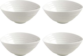 Portmeirion Sophie Conran f&uuml;r Portmeirion Sorbet/Dessert Seifenschale, Porzellan, Wei&szlig;, 15 x 15 x 6.6 cm