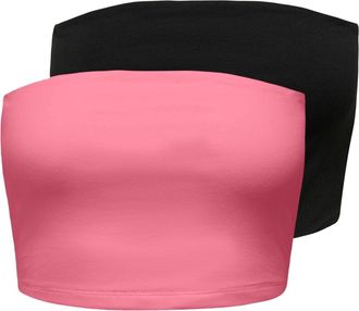 Only Onllive Love Tube 2Pack Crop Top Noos