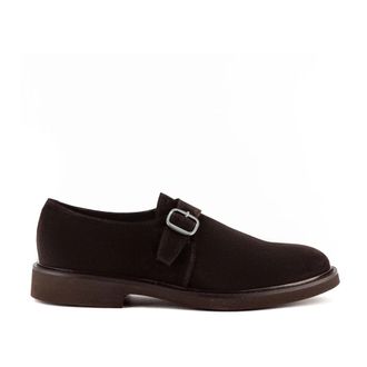 Doucal's Brauner Wildleder-Slipper mit Metallschnalle - - Shoes - Herren - Braun - 41 EU
