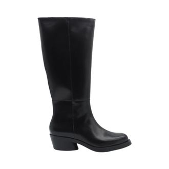 Camper Schwarze gl&auml;nzende Lederstiefel - - Shoes - Damen - Schwarzk - 36 EU