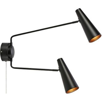 Marksl&ouml;jd Applique double 2 x 40w max e14 noir - markslojd - peak 88856626 88856626 88856626 88856626