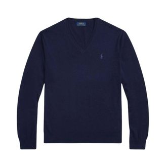 Polo Ralph Lauren V-neck Strickware - - Knitwear - Herren - Blau - 2XL