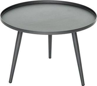 M&S Collection M&s - Table basse de jardin ronde 60 cm en acier anthracite - vila