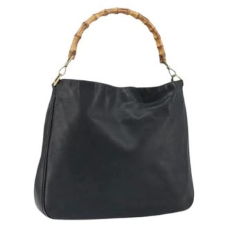 Gucci Sac &agrave; main vintage en cuir Pre-owned - Femme - Pre-owned - Noir - Taille: ONE Size