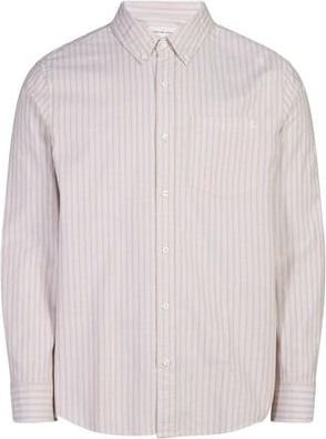 Calvin Klein Chemise droite en coton m&eacute;lang&eacute;
