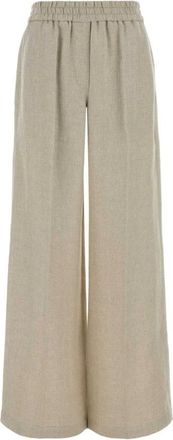 Brunello Cucinelli Femme, Pantalons, Beige, Taille: 38 FR Pantalon de surv&ecirc;tement ample