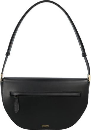 Burberry Hobo Bags - Medium Olympia Shoulder Bag With Silver-Tone Hardw - Gr. unisize - in Schwarz - für Damen