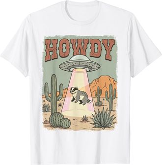 Image UFO Howdy Desert Badger T-Shirt