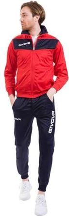 Givova Givova, survêtement visa, rouge/bleu, XS