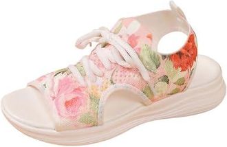 Generic Sandales Femme &eacute;t&eacute; Confortable Bout Ouvert Orthop&eacute;dique Chaussures Respirantes Antid&eacute;rapant D&eacute;Contract&eacute;Es Sandales Boho de Plage Leger Platform Sandal