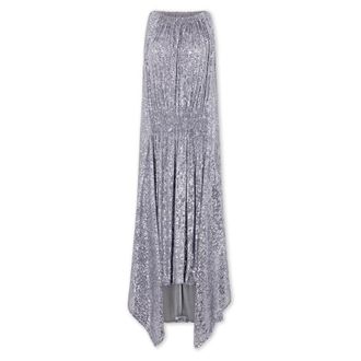 Paco Rabanne Glitzerndes Sequin Midi Kleid - - Dresses - Damen - Grau - M