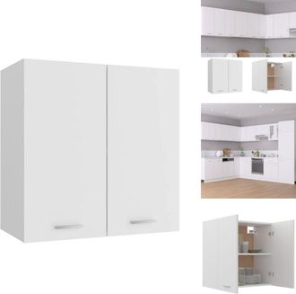vidaXL H&auml;ngeschrank Wei&szlig; 60x31x60 cm Holzwerkstoff - K&uuml;chenschr&auml;nke - H&auml;ngeschrank - Wei&szlig;er Schrank - Holzschrankk&uuml;che - Regalboden