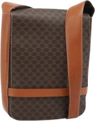 Celine Pre-owned Vintage Macadam Canvas Shoulder Bag - Femme - Pre-owned - Brun - Taille: ONE Size