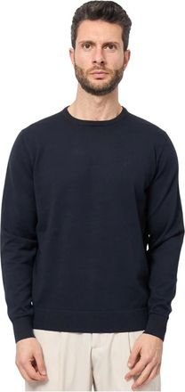 Bugatti Homme, Pulls, Bleu, Taille: 4XL Pull Bleu avec Logo Brod&eacute;