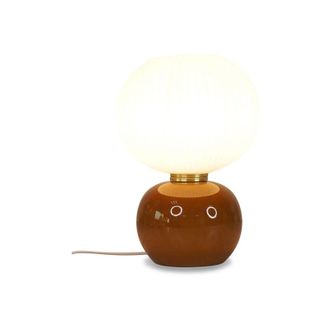Millumine Millumine - Lampe de chevet en verre marron Adonis