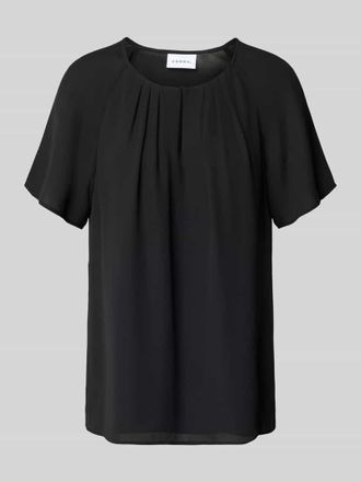 Comma Blusenshirt mit Schmetterlings&auml;rmeln und Schl&uuml;sselloch-Ausschnitt