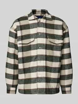 Jack & Jones Regular Fit Hemdjacke mit Woll-Anteil