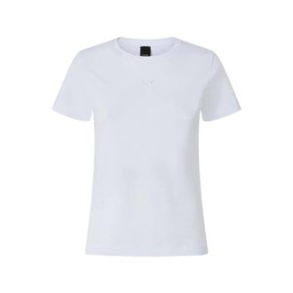 Pinko T-Shirt Jersey Patch - - Tops - Damen - Wei&szlig; - M