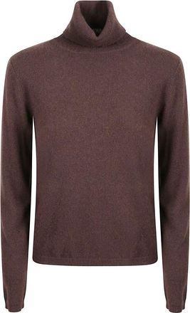 KANGRA Femme, Pulls, Brun, Taille: 38 FR Pull &agrave; col roul&eacute; coupe classique