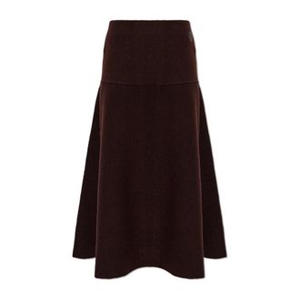 Moncler Midi-Rock aus Boucl&eacute;-Wollmischung - - Skirts - Damen - Braun - XS