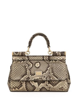 Dolce & Gabbana Kleine Sicily Handtasche - Nude