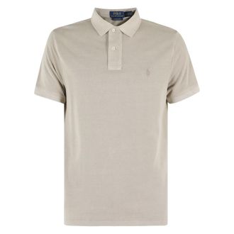 Polo Ralph Lauren Beiges Baumwoll-Poloshirt Kurzarm - - Tops - Herren - Beige - 2XL
